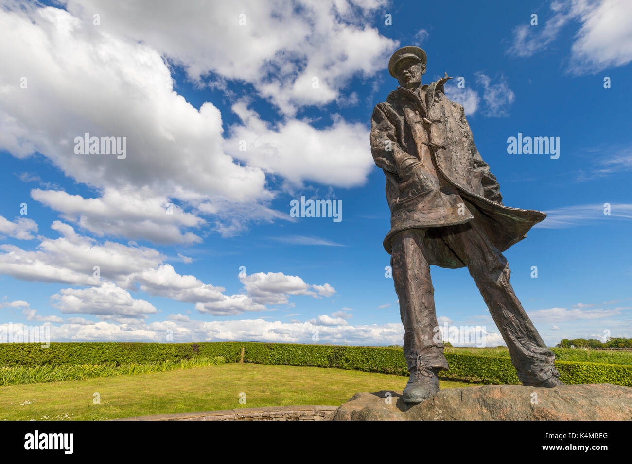 Memorial statue of David Stirling, founder of the Special Air Squadron ...