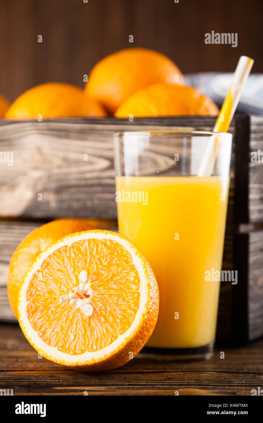 Fresh orange juice Stock Photo - Alamy
