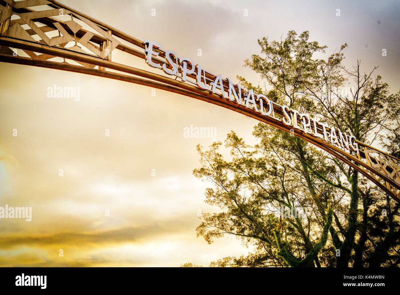 Sipitang, Sabah, May 2017, Landmark of Sipitang town in Sabah Malaysia ...
