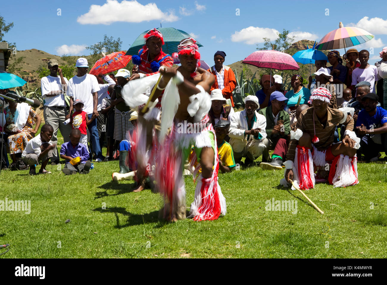 Traditional dancers entertain the crowds at one of Send a Cow's passing ...