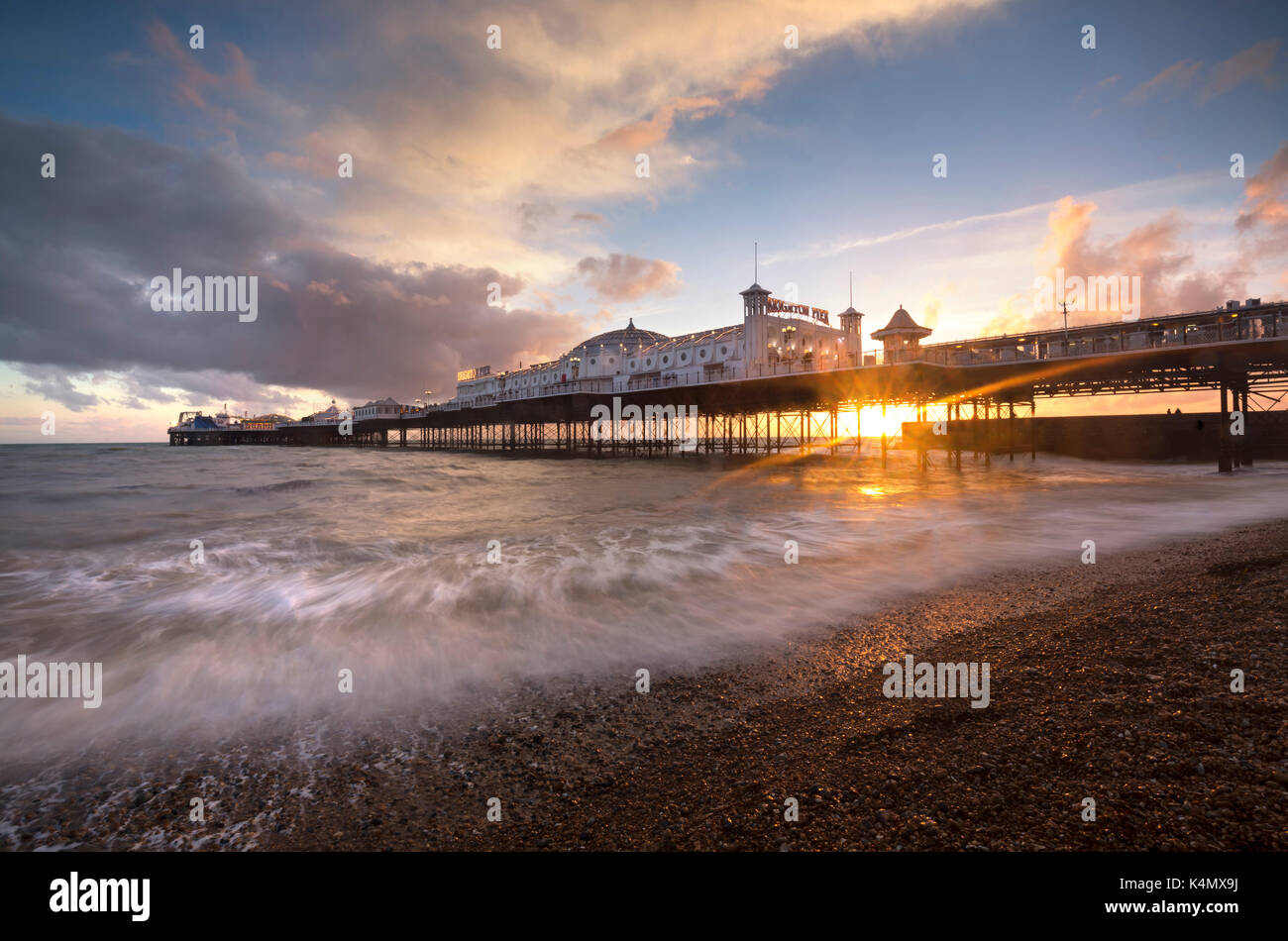 Brighton pier with dramatic sky hi-res stock photography and images - Alamy