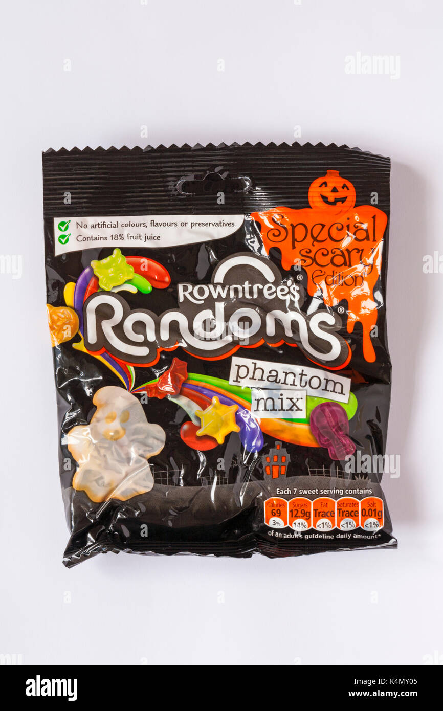 packet of Rowntree's Randoms phantom mix sweets special scary edition ...