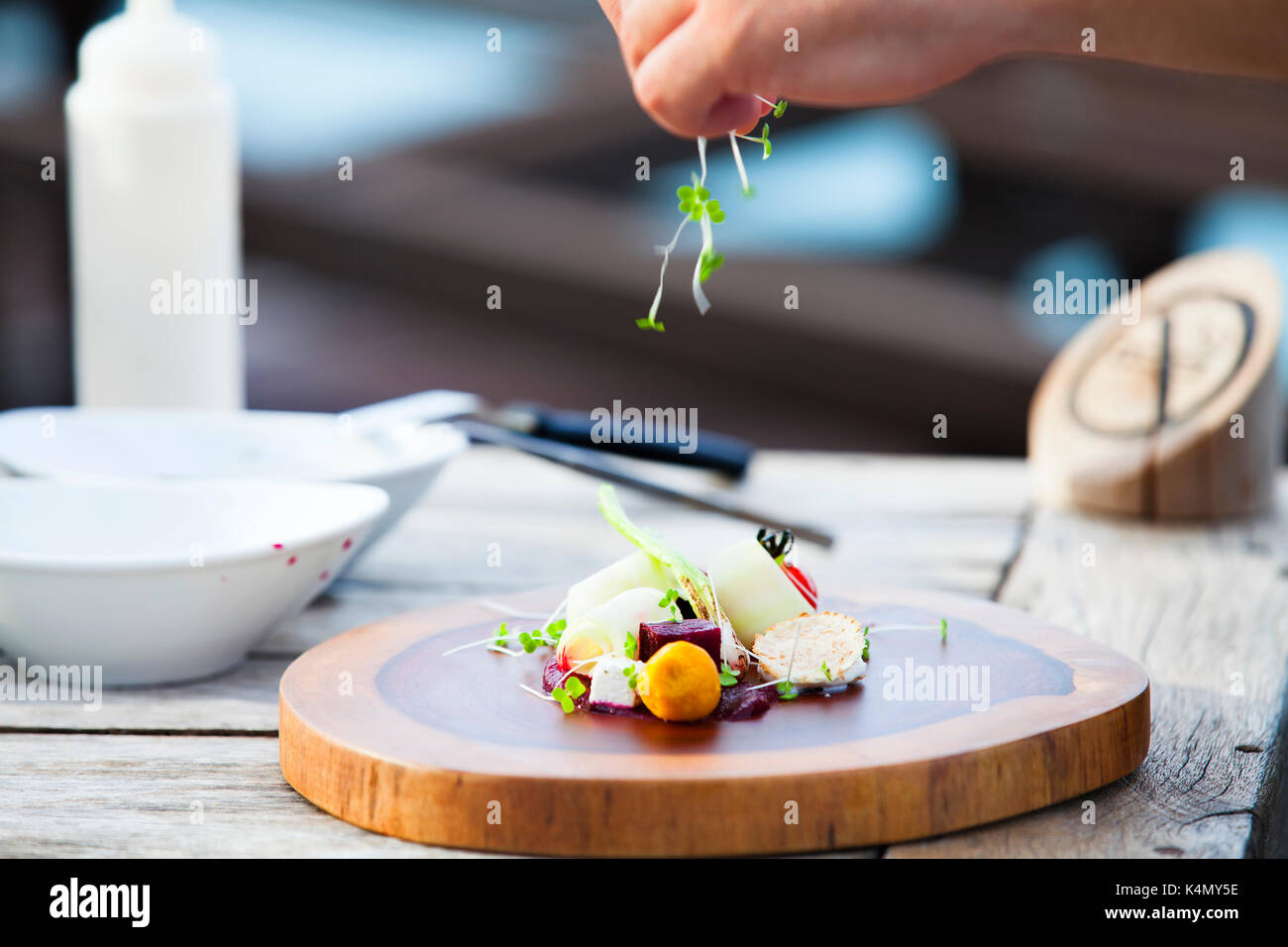 Closeup of Human hands cooking in kitchen Stock Photo - Alamy