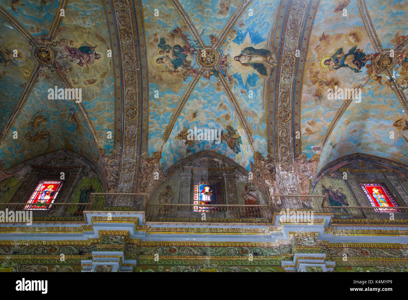 Ceiling Murals, Iglesia de Nuestra Senora de la Merced, La Habana Vieja ...