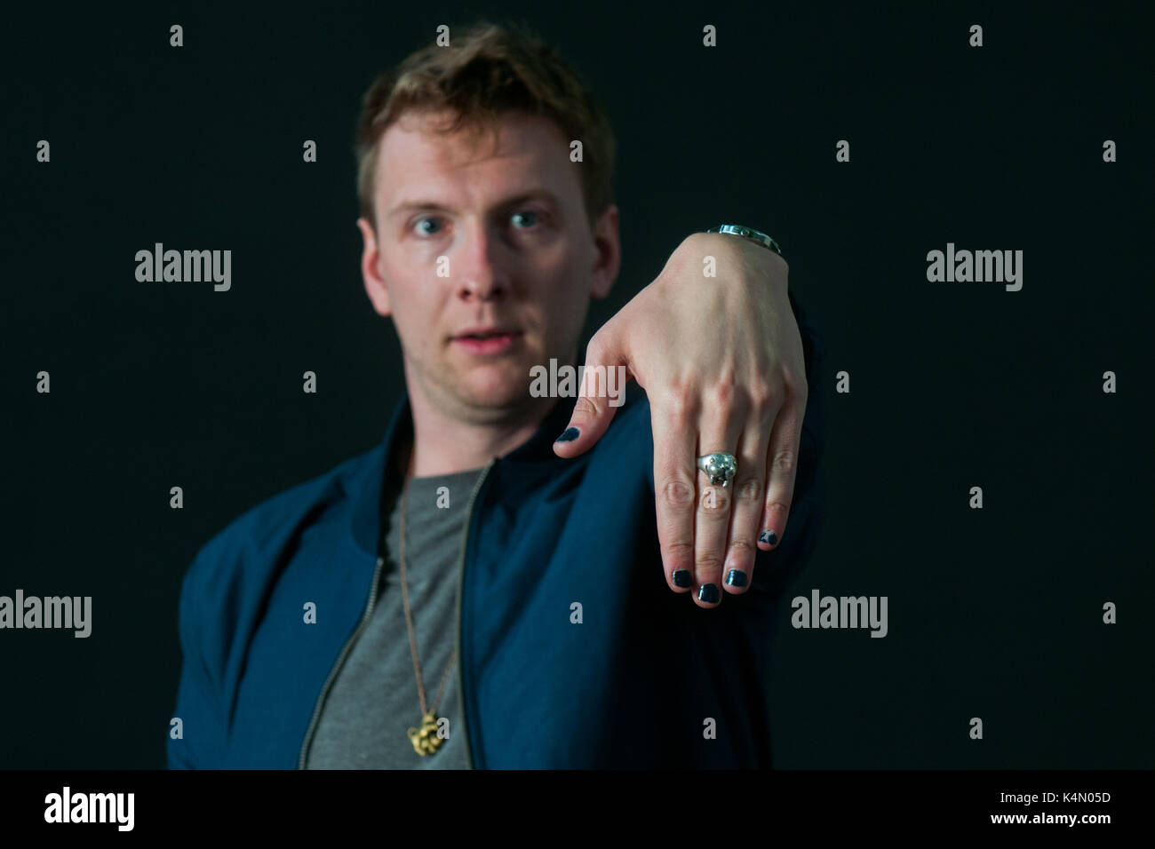 British comedian Joe Lycett attends a photocall during the Edinburgh ...