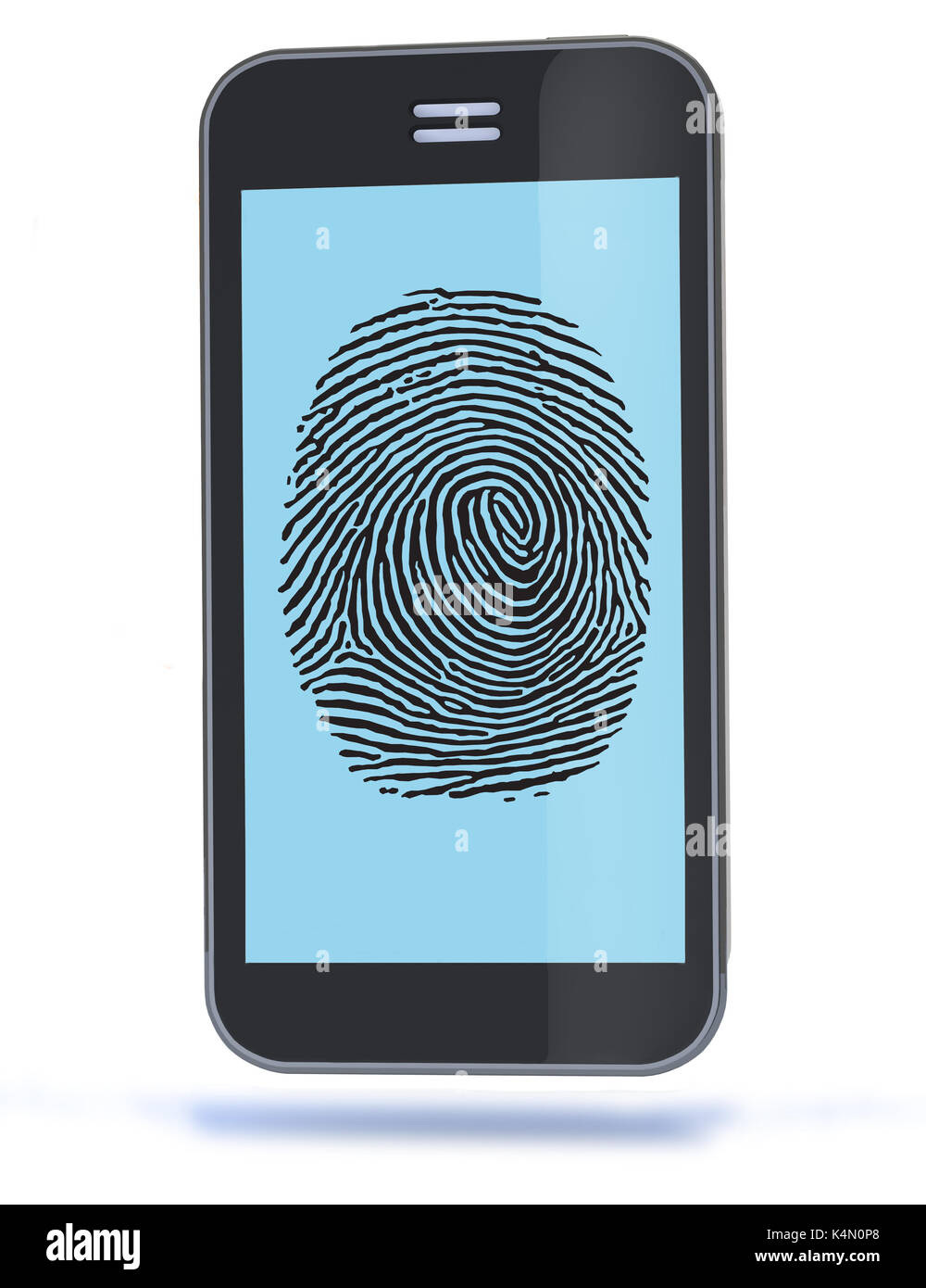 Modern mobile smartphone login Cut Out Stock Images & Pictures - Alamy