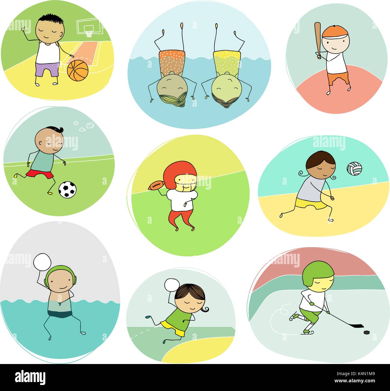 Children ice hockey training Stock Vector Images - Alamy