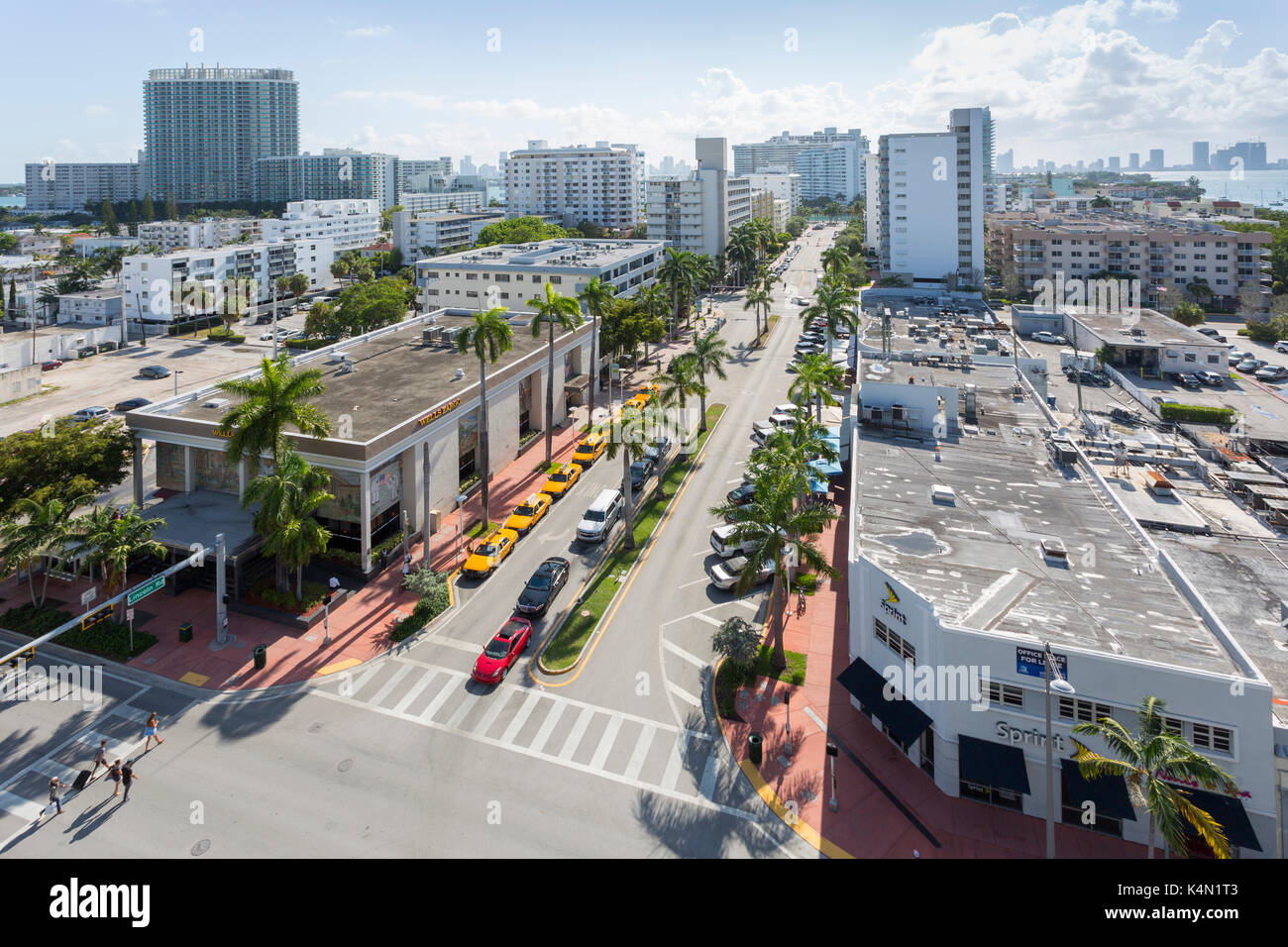 Downtown Miami Street Scene Florida High Resolution Stock Photography ...