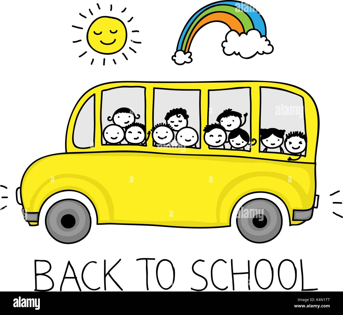 Cartoon drawing school bus High Resolution Stock Photography and Images ...