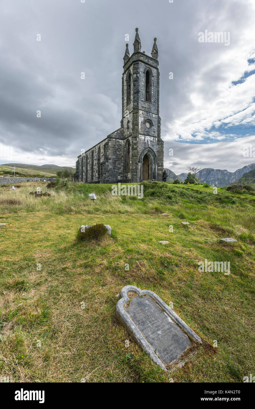 Old Church of Dunlewey, County Donegal, Ulster, Republic of Ireland ...
