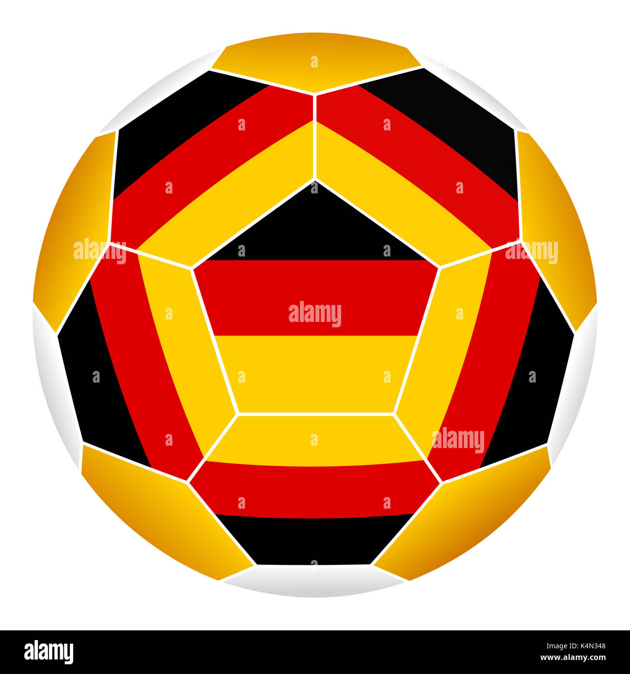 Soccer ball with German flag isolated on white background Stock Photo ...