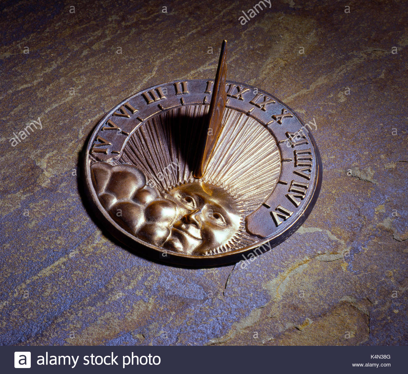 Roman Numerals On Sundial Stock Photos & Roman Numerals On Sundial ...