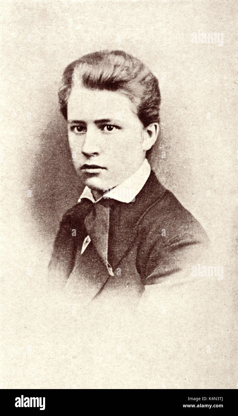 Hugo Wolf aged 14 Austrian composer (1860 - 1903 Stock Photo - Alamy
