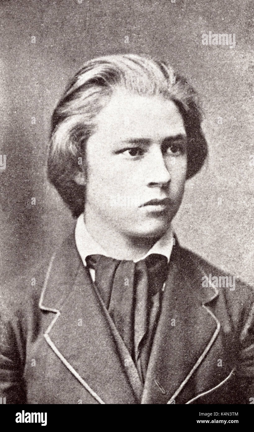 Hugo Wolf aged 17 Austrian composer (1860 - 1903 Stock Photo - Alamy
