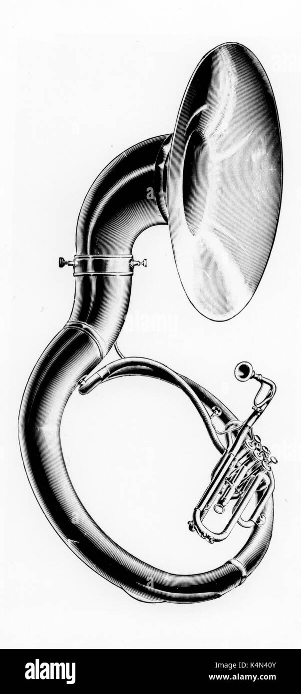 Sousaphone not white Black and White Stock Photos & Images - Alamy