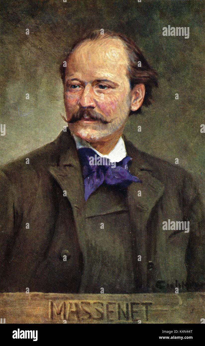 MASSENET - Jules - French Composer 12 May 1842 - 13 August 1912 Stock ...