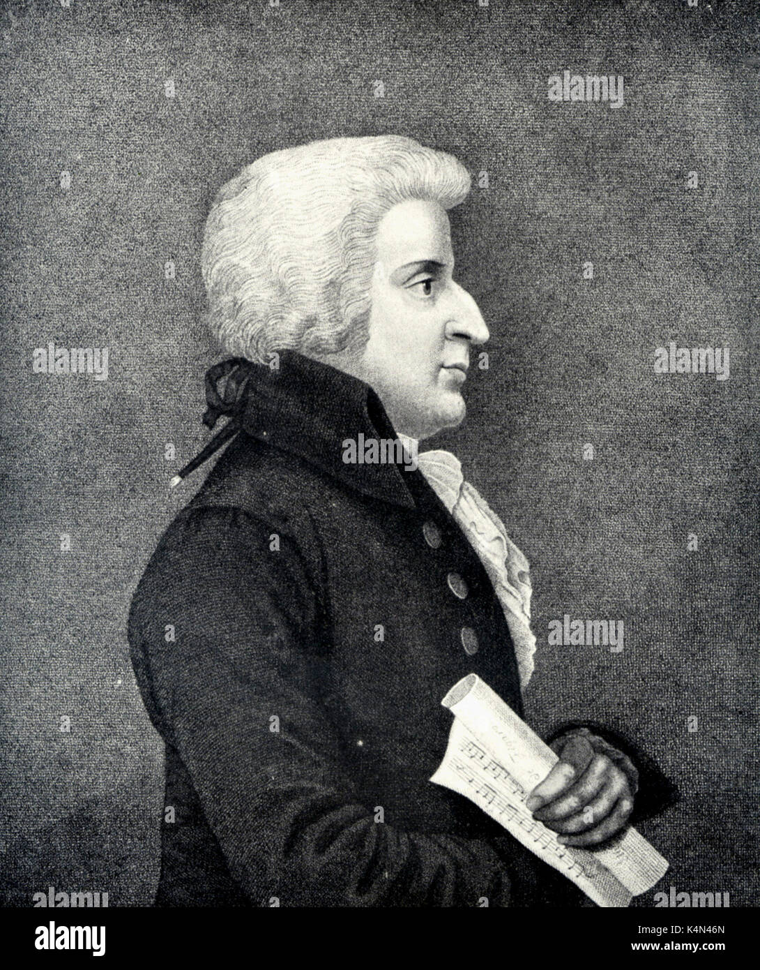 Wolfgang Amadeus Mozart by E.Thelott. Austrian Composer, 1756-1791 ...