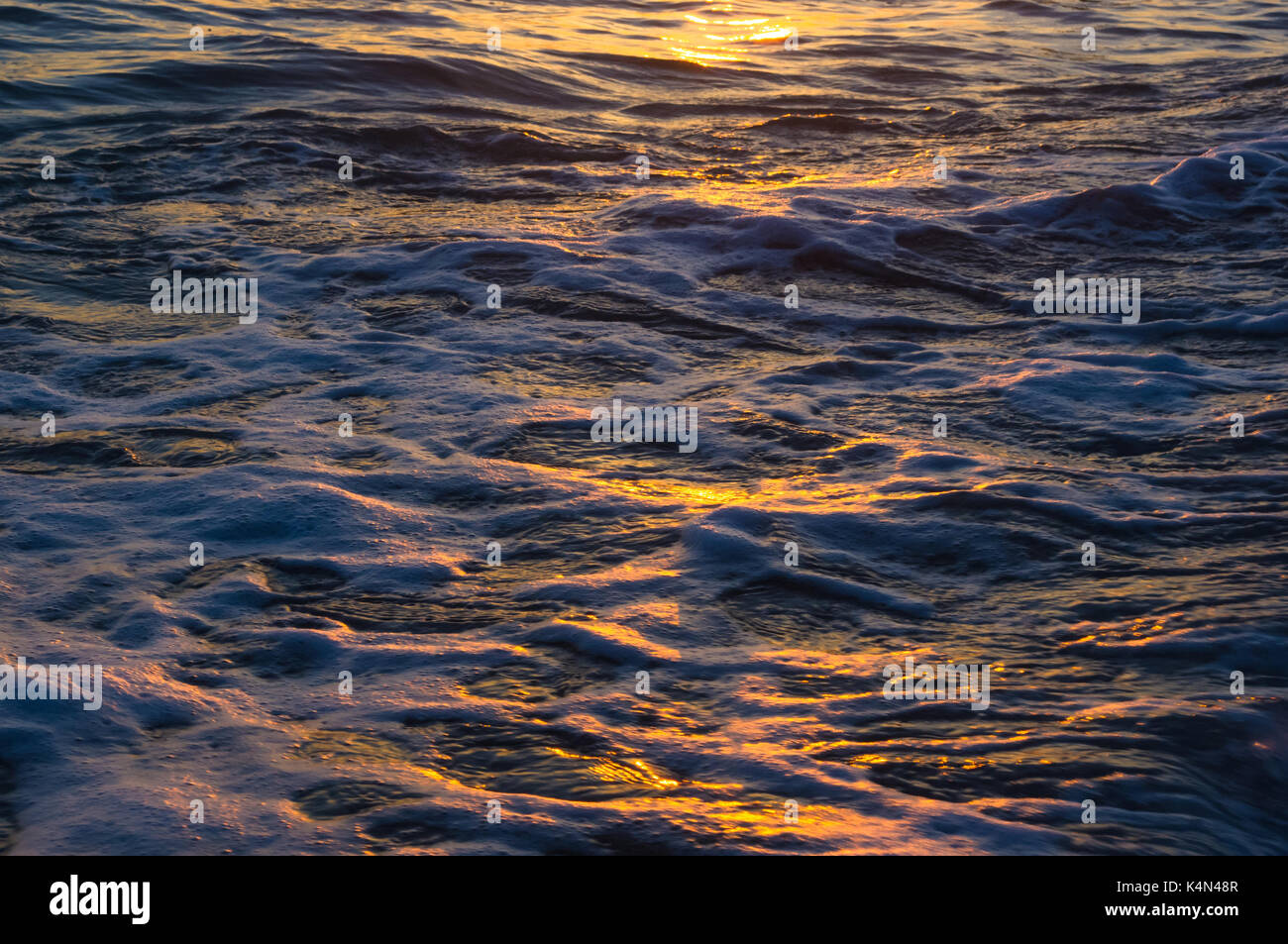 Summer sea sunset, the sun, waves and clouds, beautiful dramatic ...