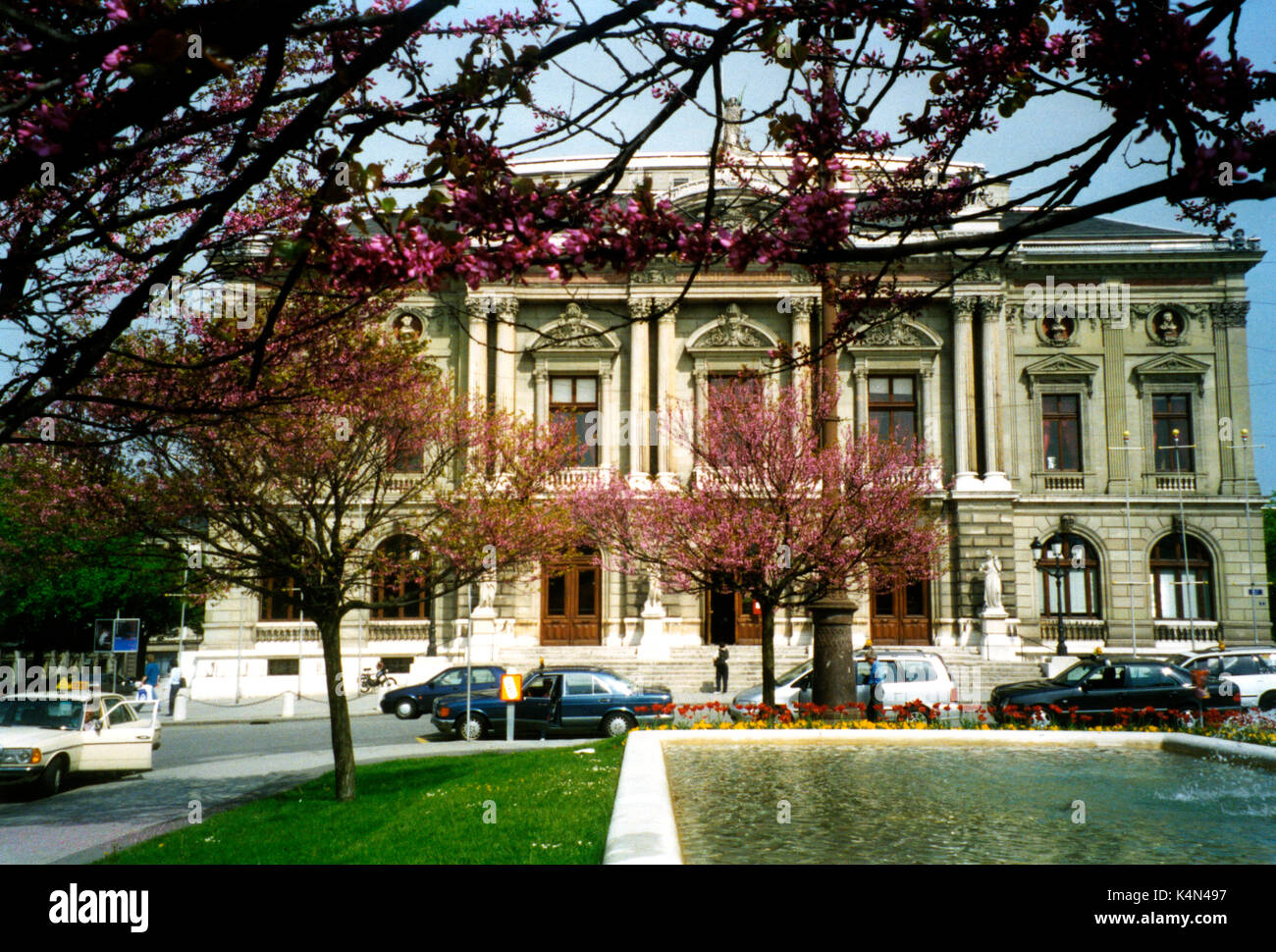 Opera house, Geneva, Switzerland. Exterior. Photograph by N L Stock ...