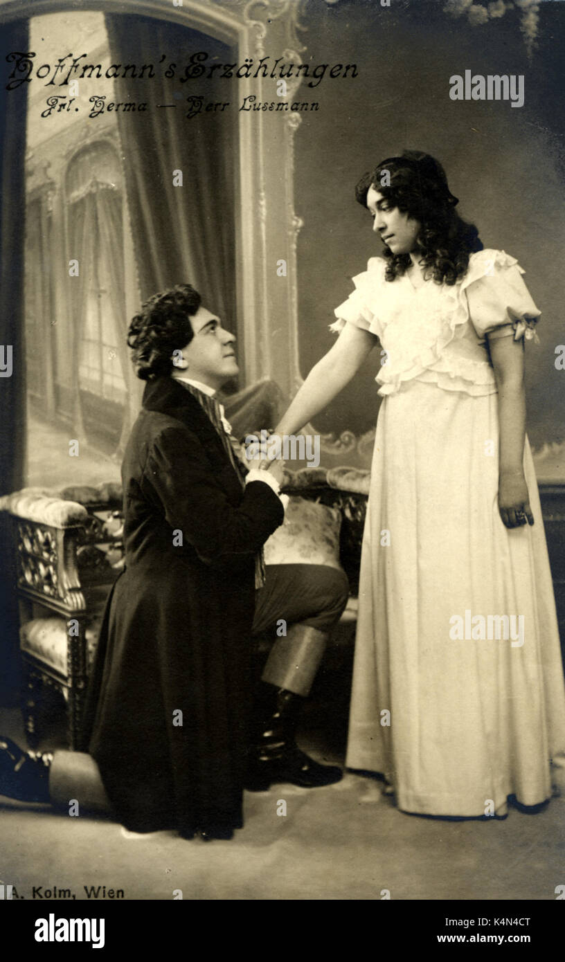 Jacques Offenbach's opera "Tales of Hoffmann". Scene with Herma and ...