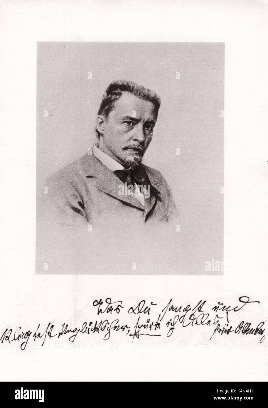 Hugo Wolf, Austrian Composer, 1860-1903 Stock Photo - Alamy