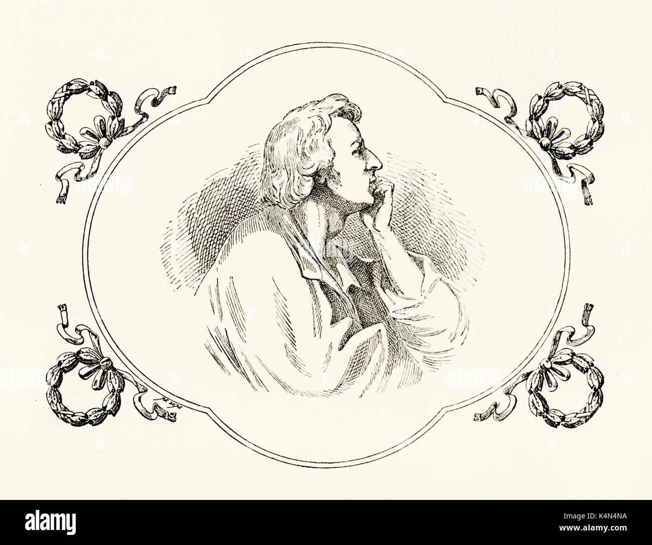 Chopin Frederic By T Kwiatowski Portrait Polish Composer 1810 1849