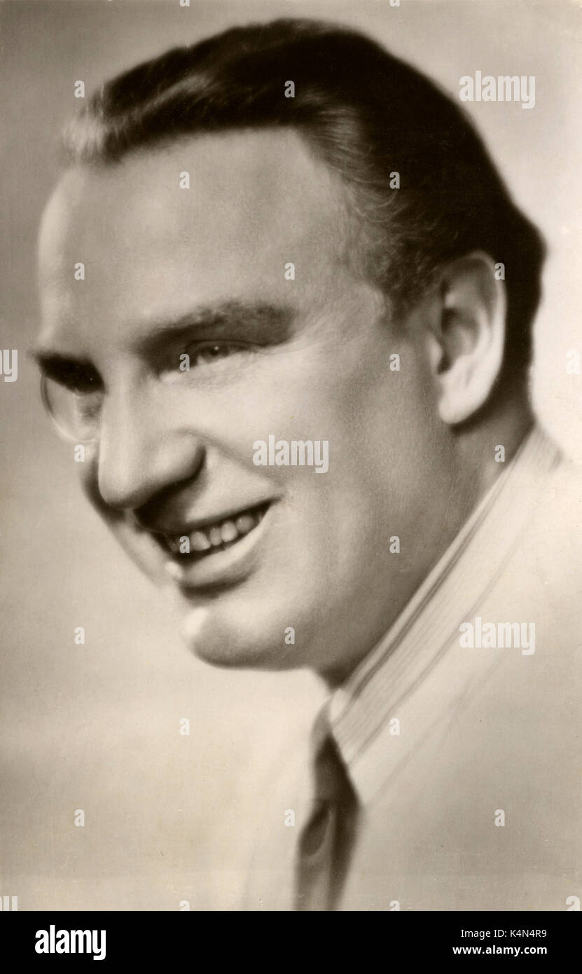 Richard Tauber portrait Austrian / British tenor. 1892 - 1948 Stock ...
