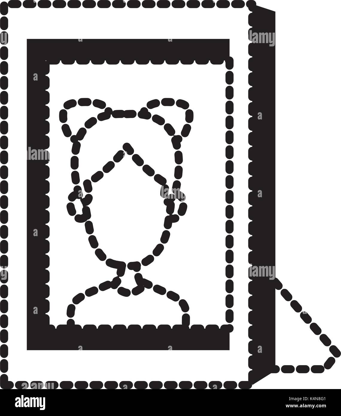 Photo white black girl Stock Vector Images - Alamy