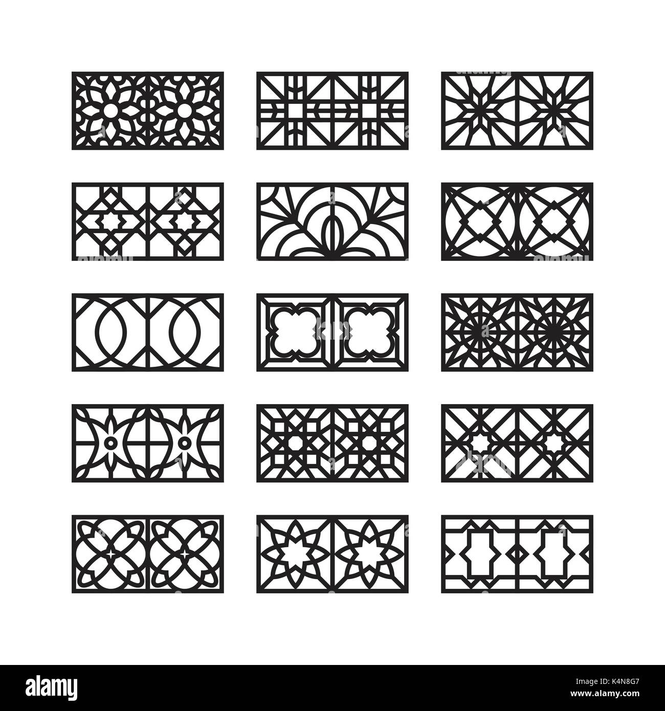 Mashrabiya vector vectors hi-res stock photography and images - Alamy