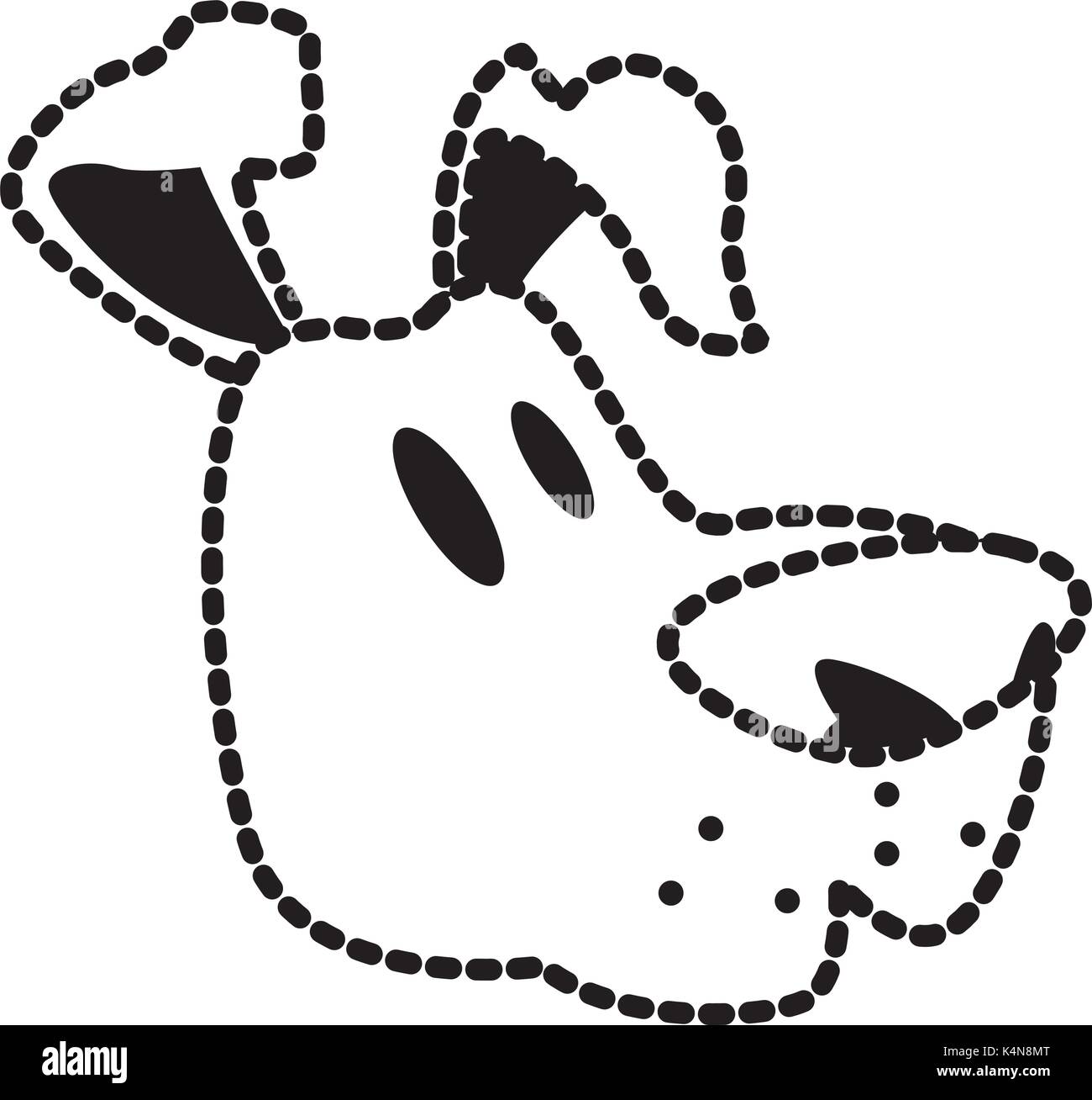 Dotted dog Stock Vector Images - Alamy