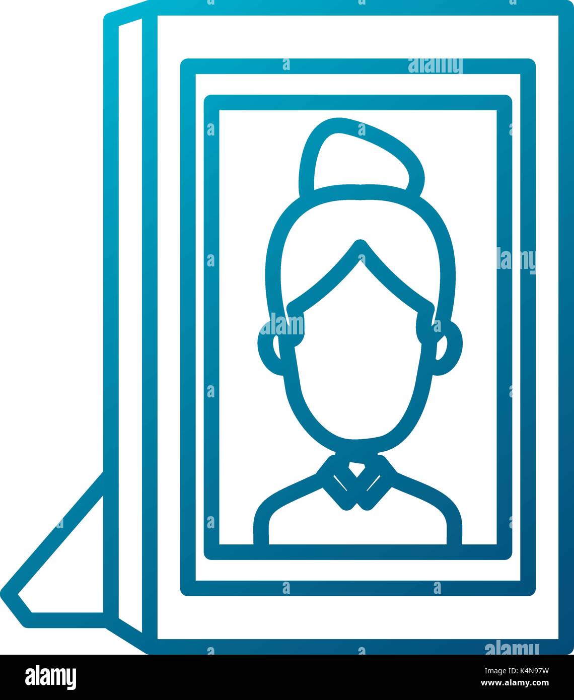 Girl picture frame Stock Vector Image & Art - Alamy