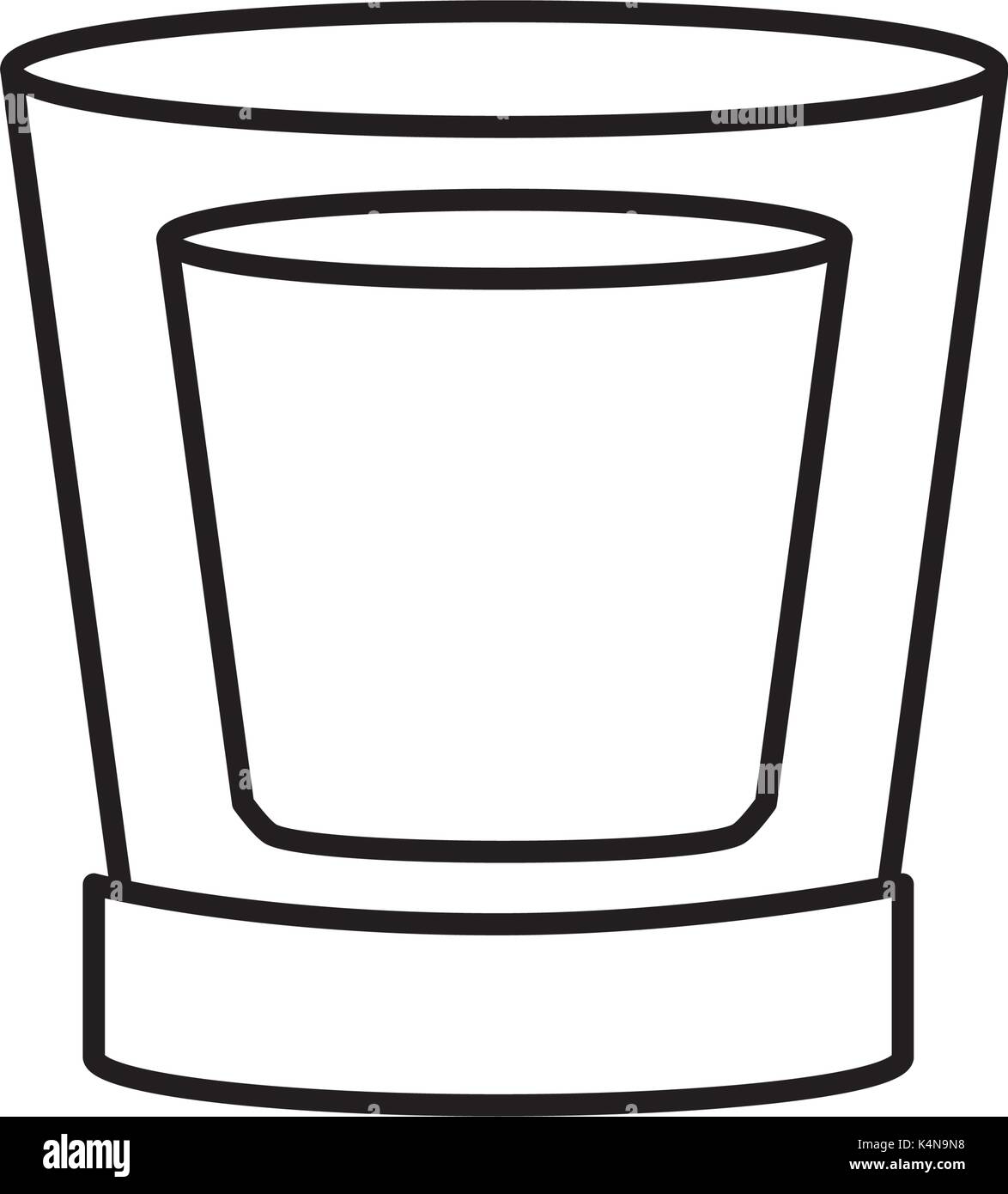 Glass cup isolated Stock Vector Image & Art - Alamy