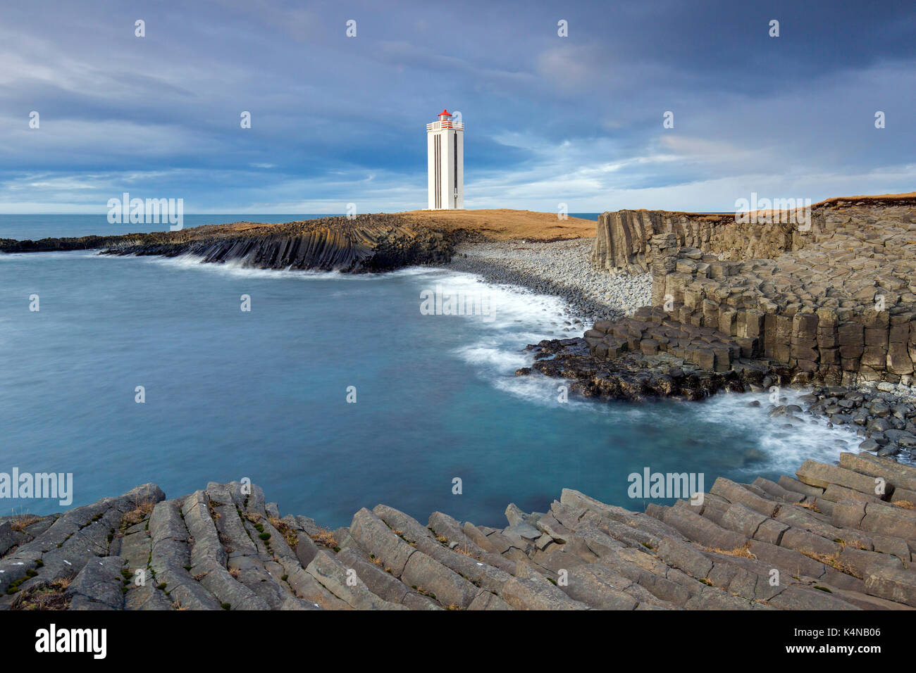 Iceland basalt lighthouse rock hi-res stock photography and images - Alamy
