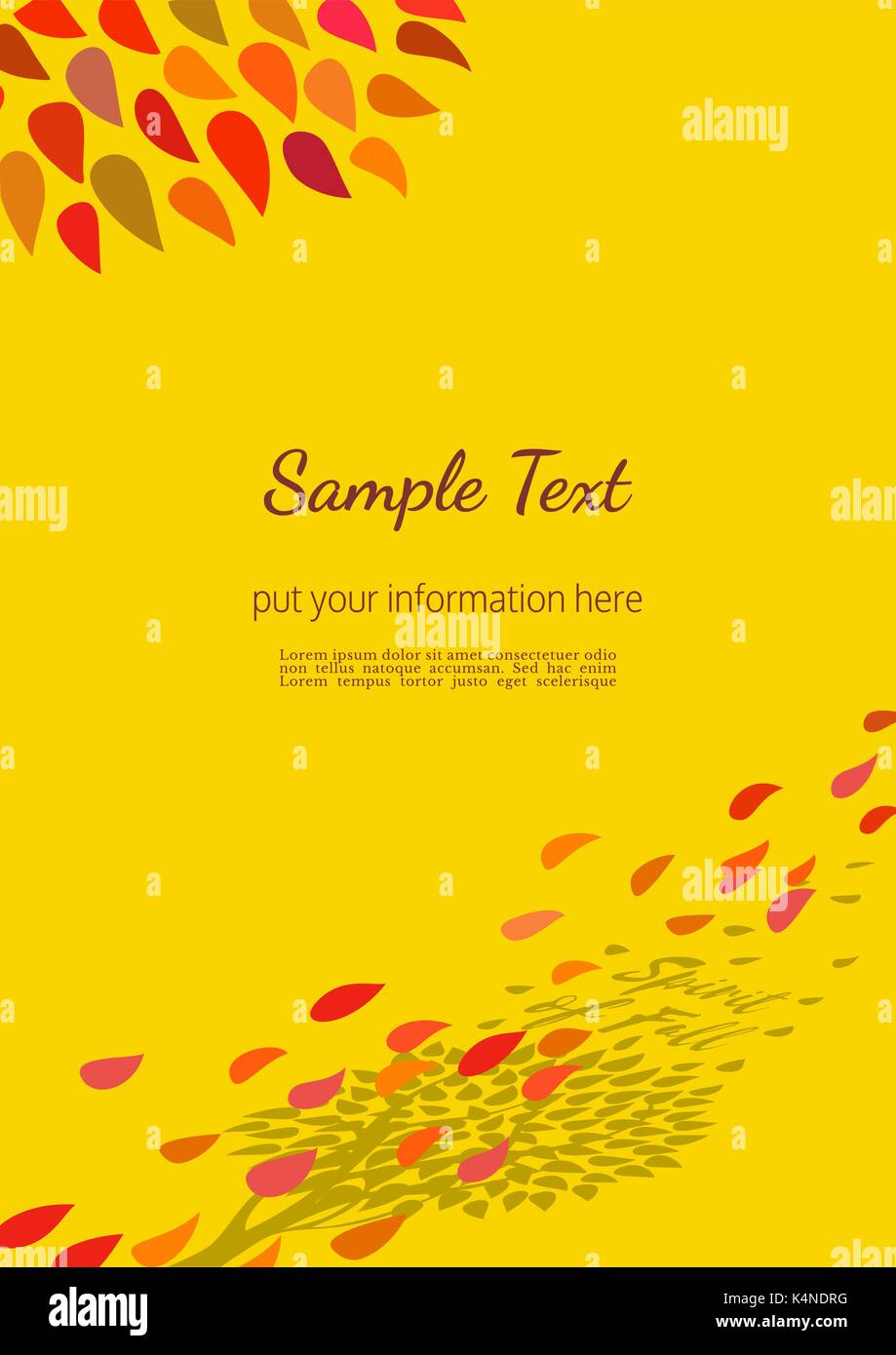 Fall Template Design Poster Stock Vector Image & Art - Alamy