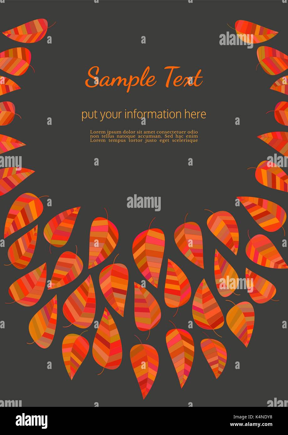 Fall Template Design Poster Stock Vector Image & Art - Alamy