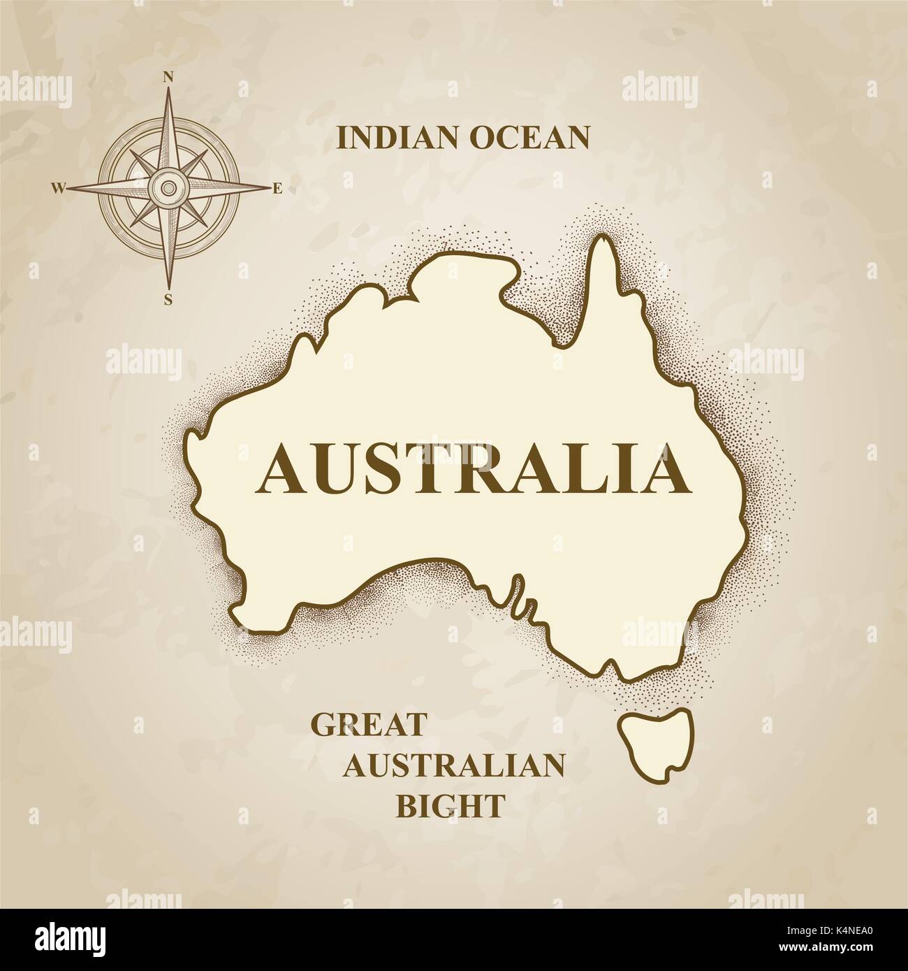 Australia. Australian map retro background Stock Vector Image & Art - Alamy