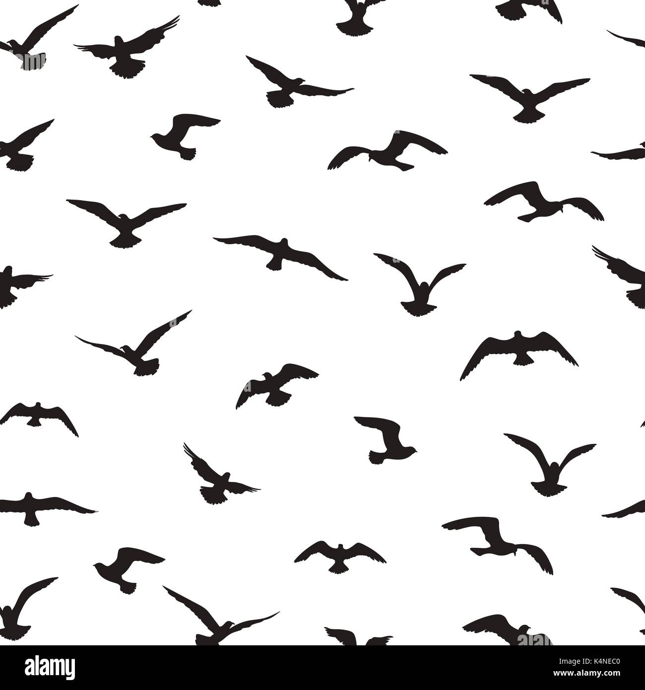Birds flying the nest Stock Vector Images - Alamy