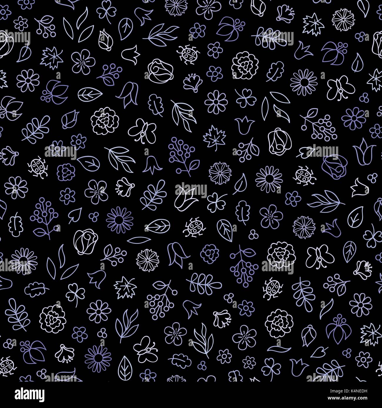 Flower icon seamless pattern Stock Vector Images - Alamy