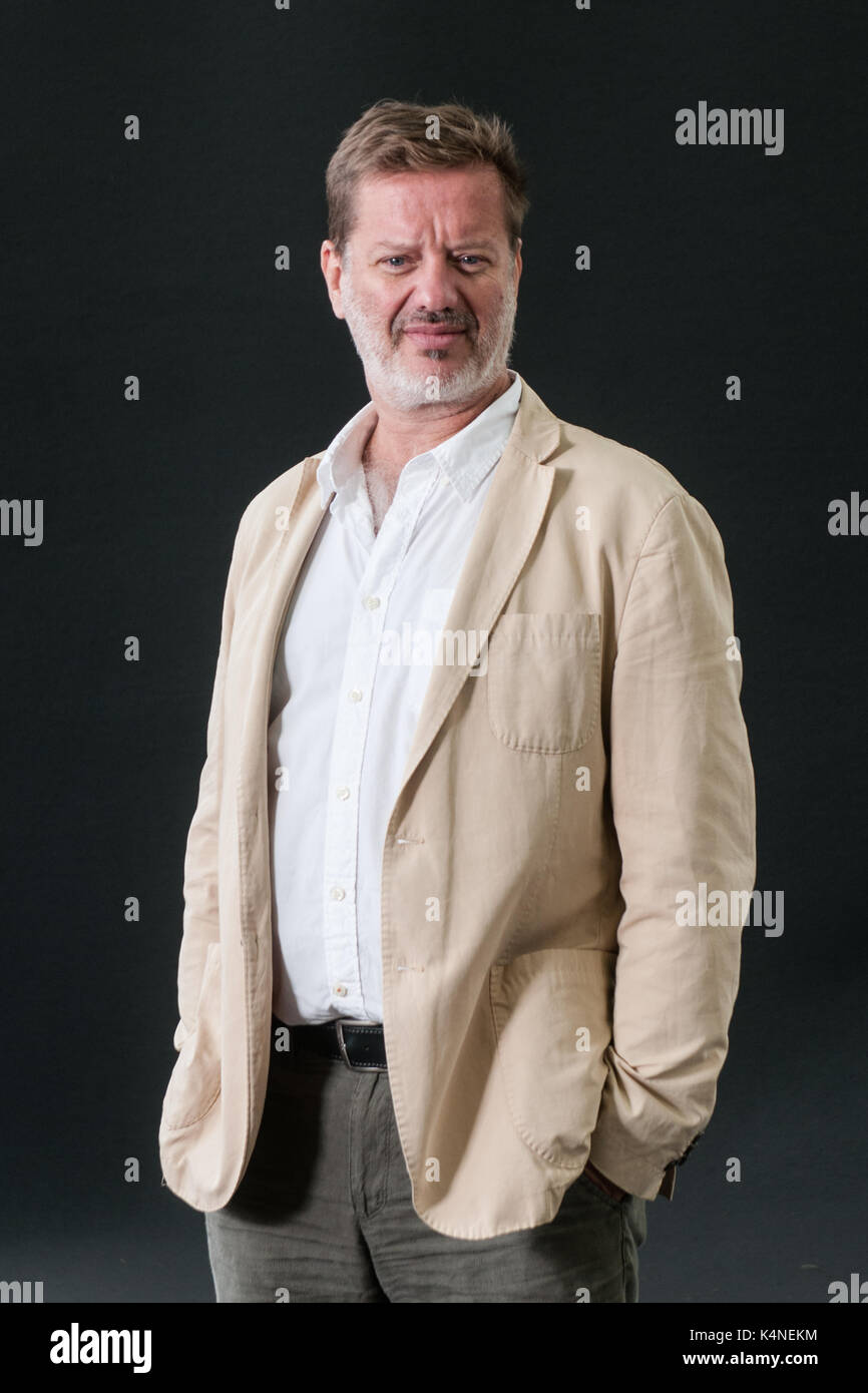 French novelist and biology teacher Alexis Jenni attends a photocall ...
