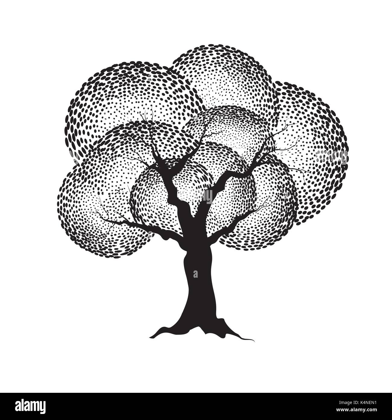 Cultivated ornamental tree Stock Vector Images - Alamy