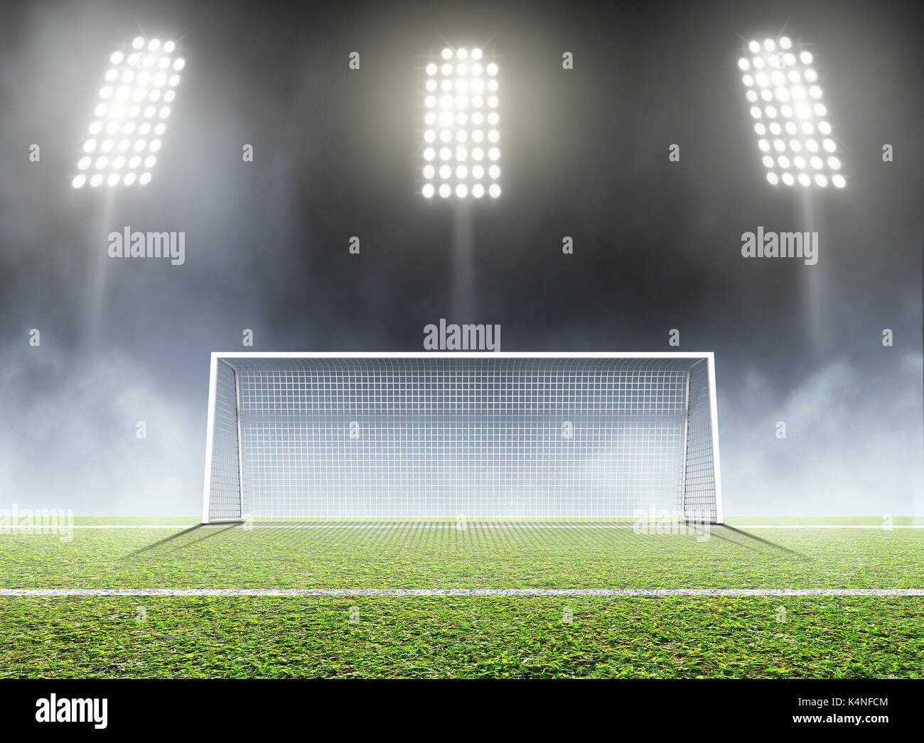 Football soccer goal posts hi-res stock photography and images - Alamy