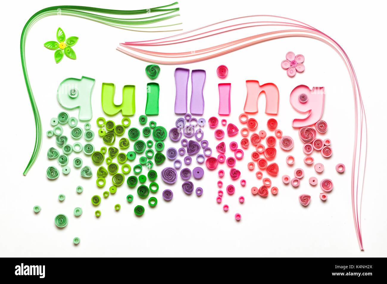 Paper quilling art craft hi-res stock photography and images - Alamy