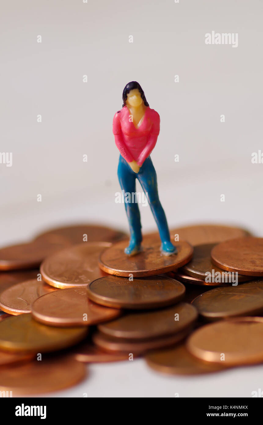 One penny miniature hi-res stock photography and images - Alamy