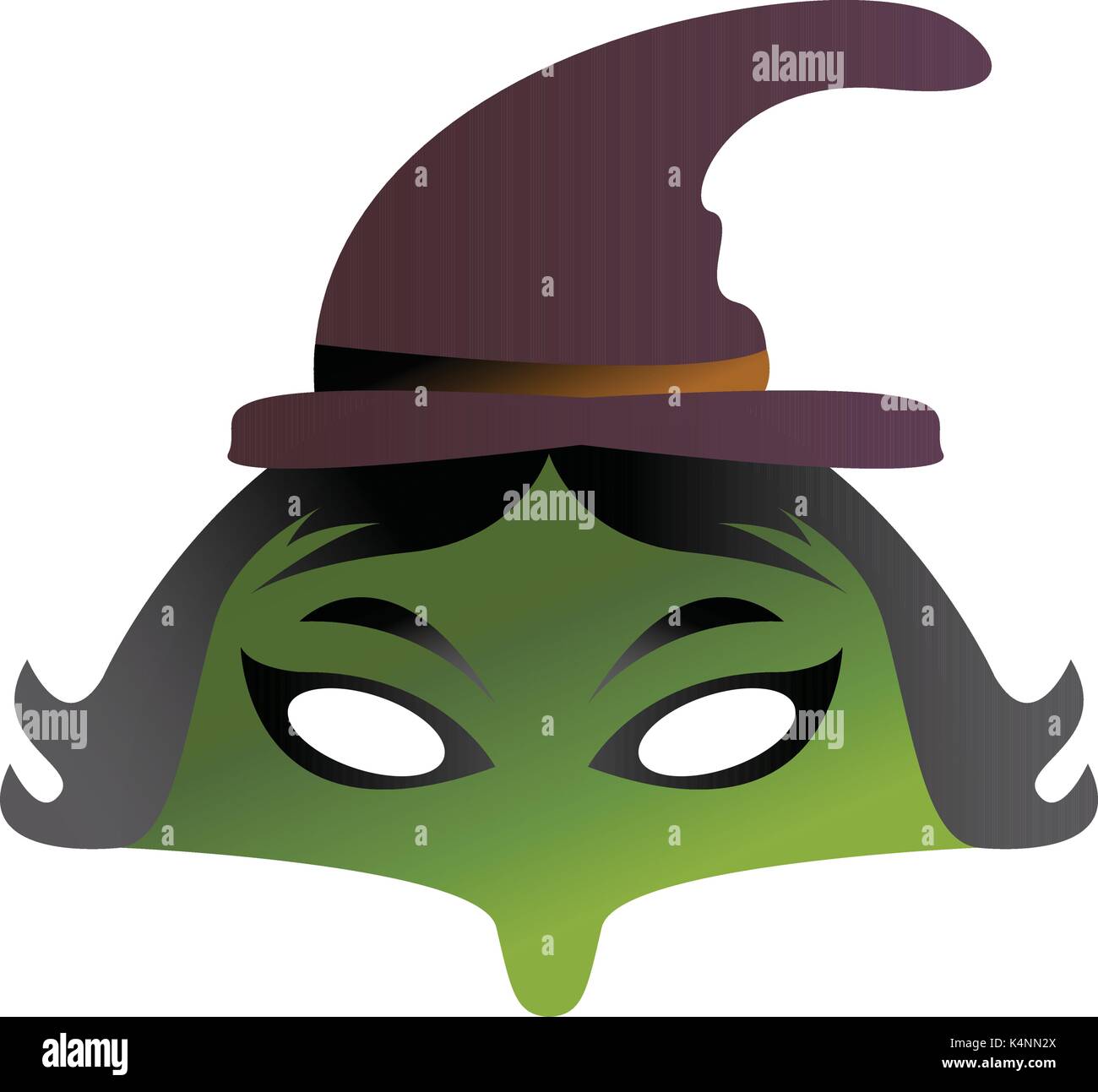 Halloween witch mask Stock Vector Image & Art - Alamy