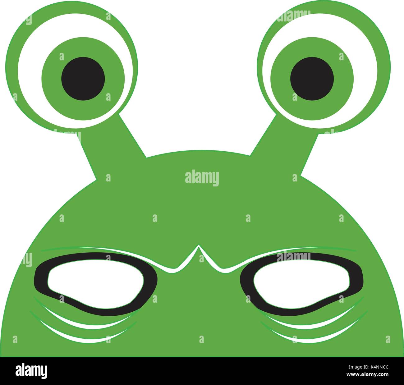 Halloween alien mask Stock Vector Image & Art - Alamy