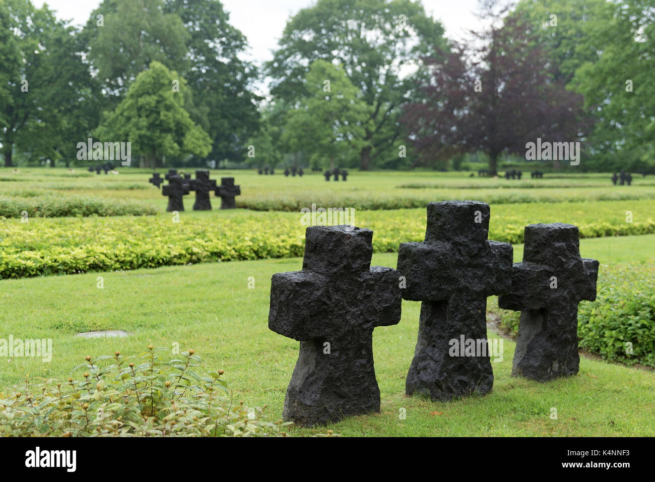 NORMANDY, FRANCE - JUNE 2014; A german cemetery Stock Photo - Alamy