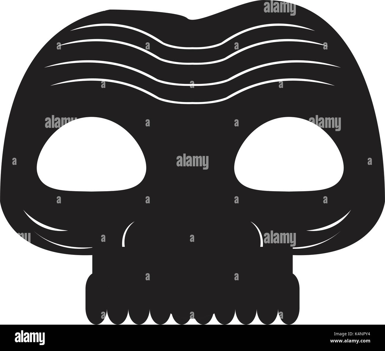 Halloween zombie mask Stock Vector Image & Art - Alamy