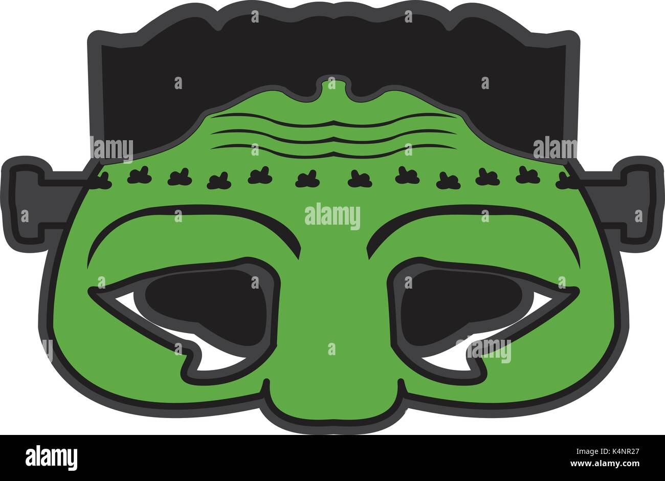 Halloween zombie mask Stock Vector Image & Art - Alamy