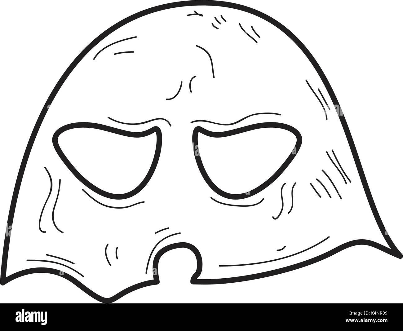Halloween ghost mask Stock Vector Image & Art - Alamy