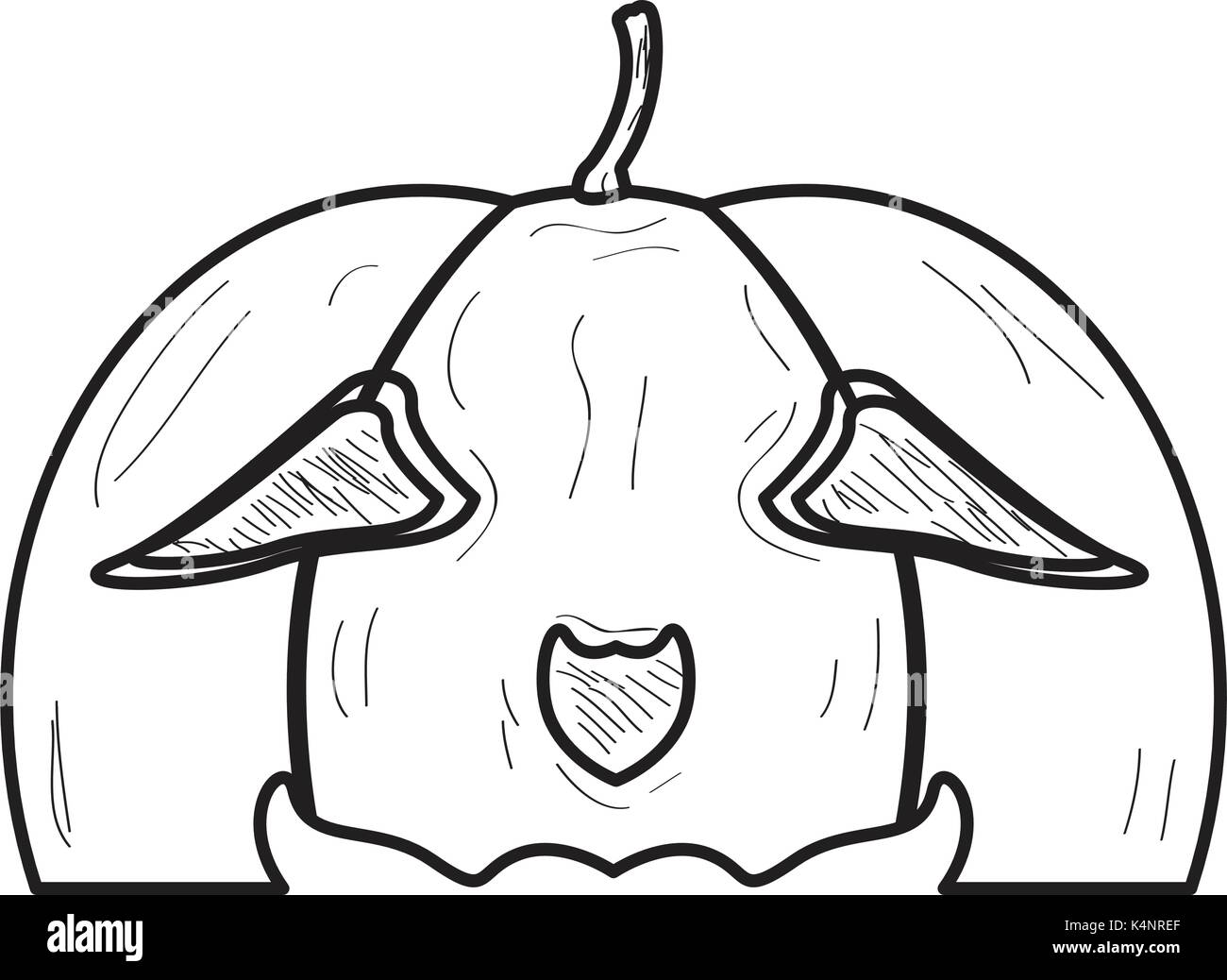 Halloween pumpkin mask Stock Vector Image & Art - Alamy